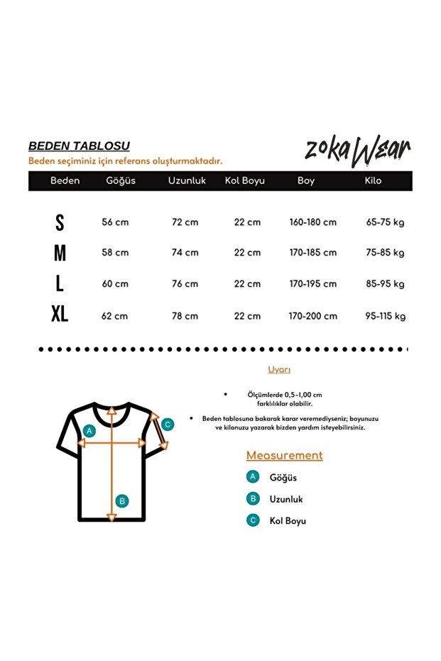 ZOKAWEAR Bol Kalıp Unisex Orko Thought Big Tasarım Baskılı Tshirt ...