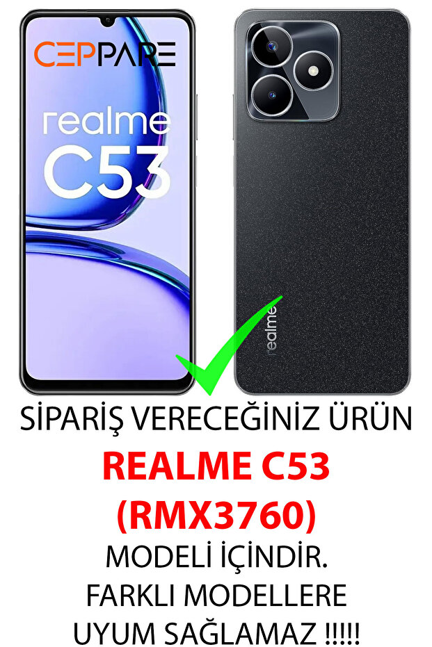 realme C53 (RMX3760) Uyumlu Kılıf Desen Baskılı Silikon Atatürk ve Türk ...