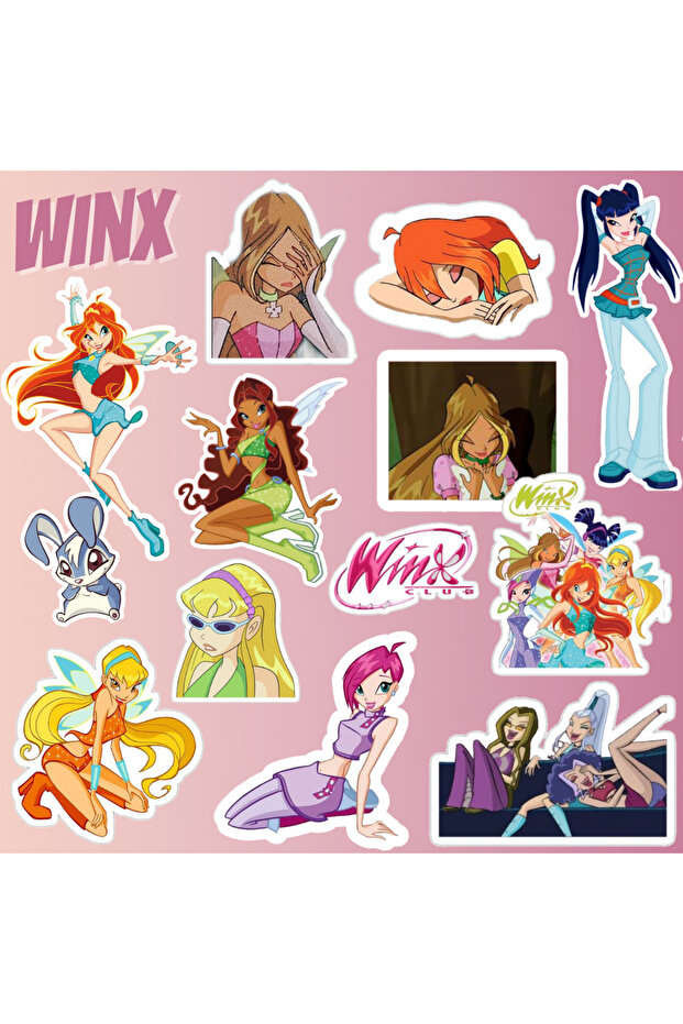 Pufidik Winx Club Sticker Seti | Laptop Notebook Telefon Etiket Bullet ...