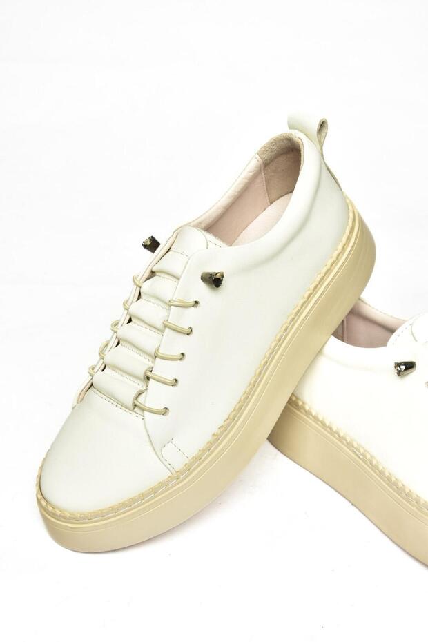Fox Shoes P555305003 Bej Deri Spor Ayakkabı Sneakers - Fiyatı, Yorumları