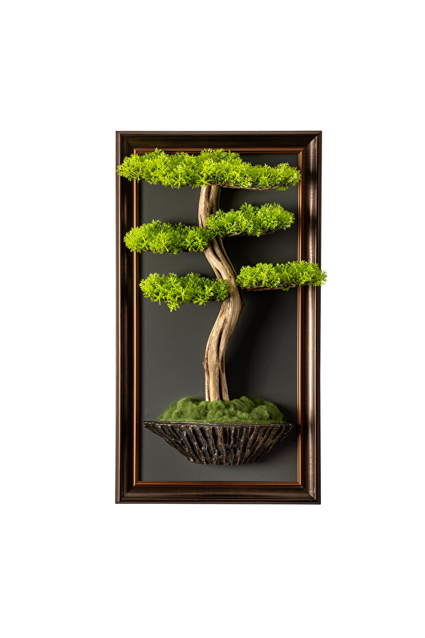 Omnia Concept Bonsai Tablaeu - 6 - Mdf Plaka Üzerinde Çerçeveli 3 ...