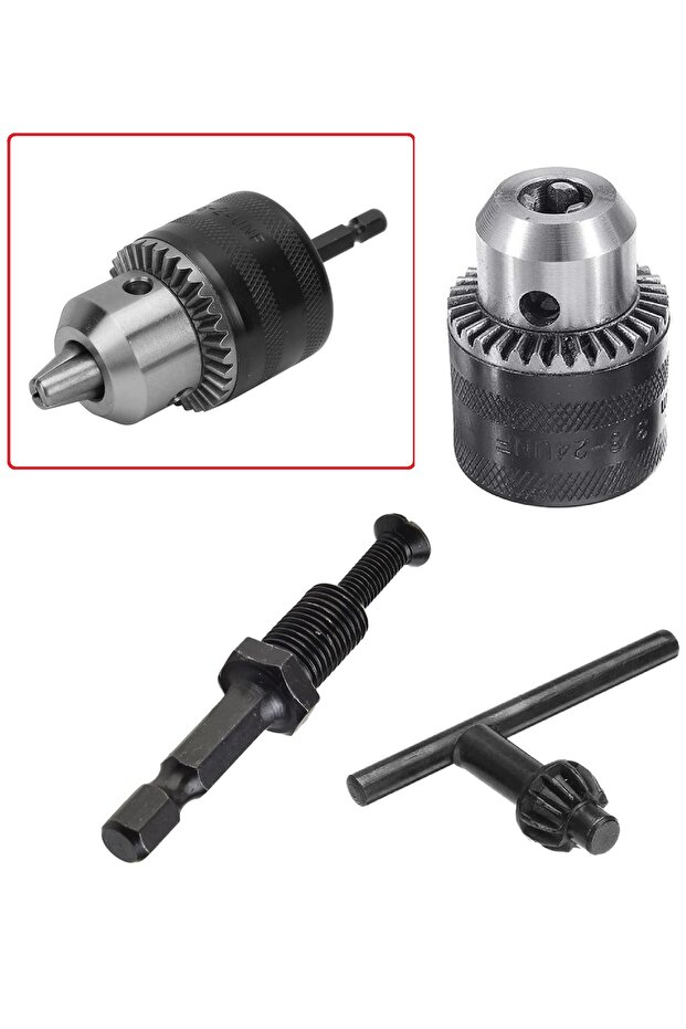 Depolife hex adaptörlü matkap mandreni 1/4 altıgen şaftlı 10mm 3/8 ...