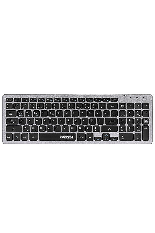 Everest KB-BT88 Siyah/Gri Bluetooth Ultra İnce Q Mac/Win/Android/Ios ...