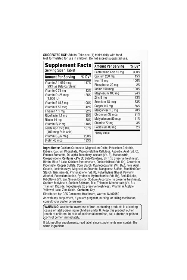 Nature Made Centrum Women Multivitamin Multimineral 120 Tablet - Fiyatı ...