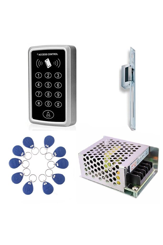 SONEX Rfid Combination Door Lock Indoor Set – Tongue Lock, Adapter and 10 Pieces Proximity Key ...