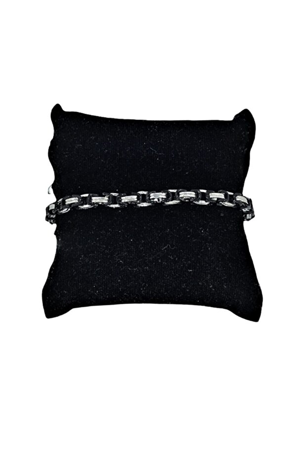 KÜPPELİ ACCESSORİES Erkek Kral Bileklik Siyah Beyaz Çelik - Fiyatı ...