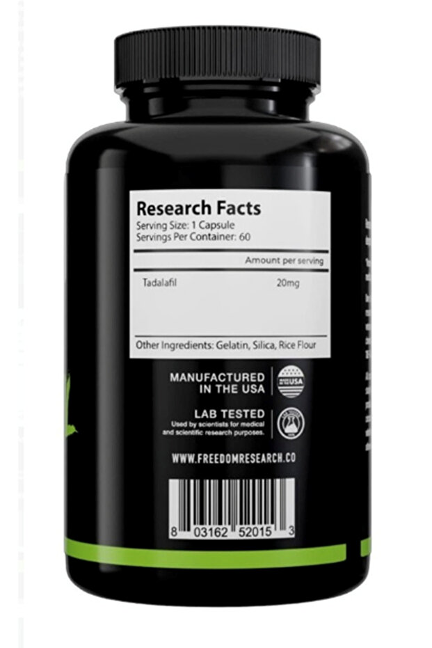 Freedom Research Tadalafıl 1 Capsul 20mg 60 Capsul.made In Usa - Fiyatı ...