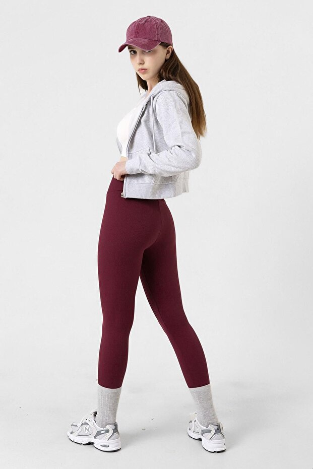 Domoda Claret Red Fleece Εσωτερικά, Ελαστικό, Ανυψωμένο, Ριμπ ...