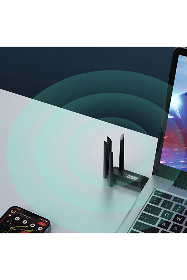 Go-Des 4 Antenli Kablosuz İnternet Sağlayıcı USB WiFi Wireless Adaptör ...