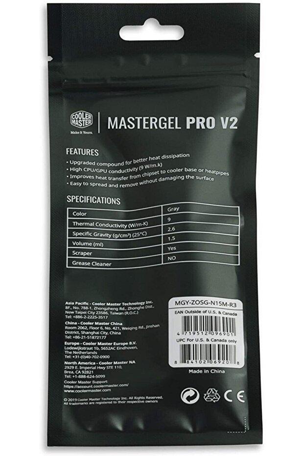 Cooler Master Mastergel Pro V2 Termal Macun Mgy-zosg-n15m-r3 - Fiyatı ...