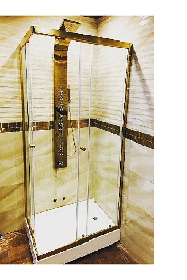 SAM BANYO Volga Gold Şelaleli Duş Paneli ,Şelaleli duş Kolonu, Masajli ...