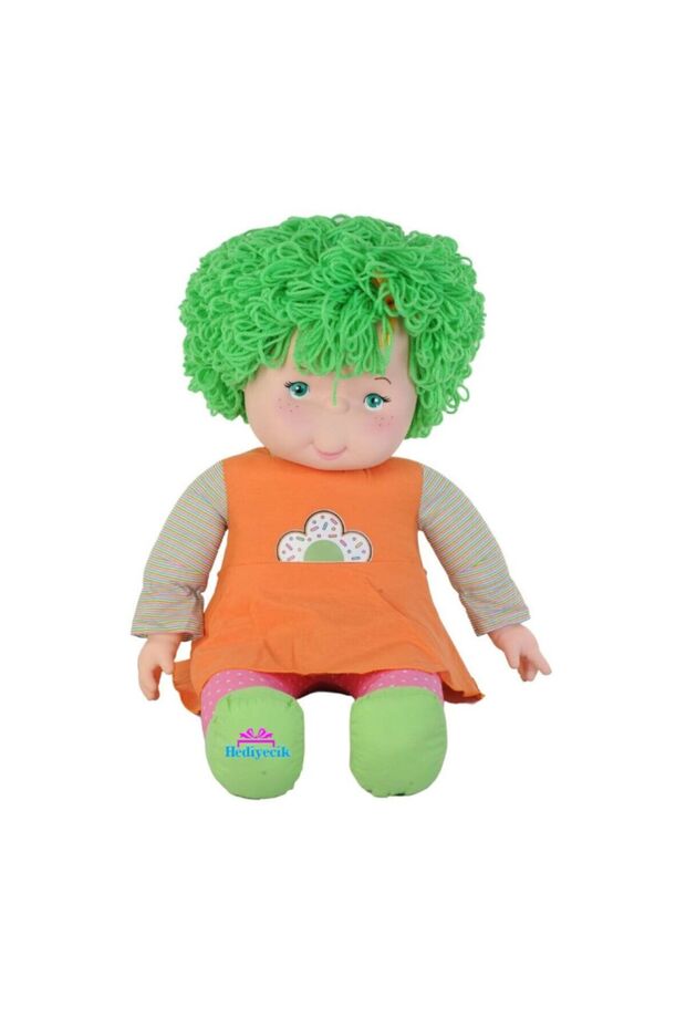 hediyecik 70 Cm Sevimli Yeşil Saçlı Oyuncak Efsane Lahana Bebek ...