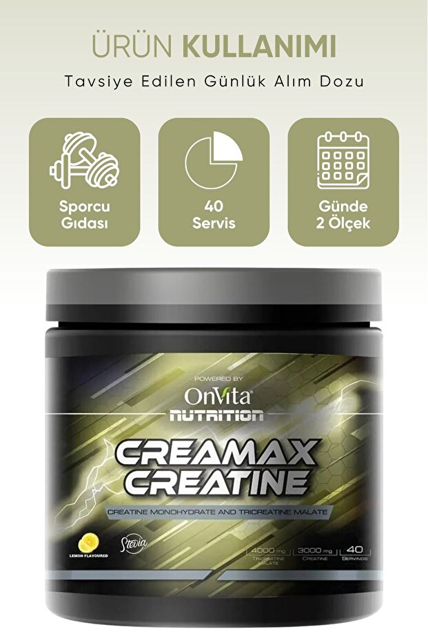 Onvita Nutrition Creamax Creatine Monohydrate And Tricreatine Malate ...