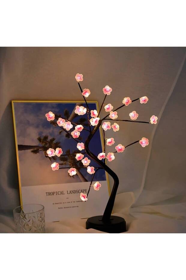 SD WORKS Wintersweet Table Lights Bonzai Kiraz Ağacı Led Masa Lambası ...