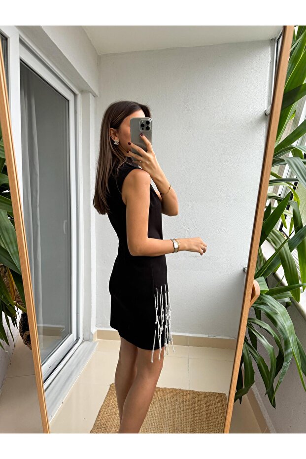 MERVE AKSOY İnci Püsküllü Elbise - Fiyatı, Yorumları