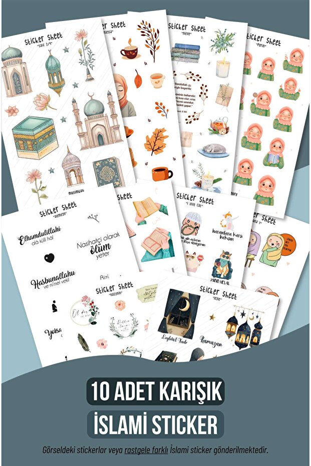 MuslimWalk 10 Adet Karışık İslami Sticker - Fiyatı, Yorumları