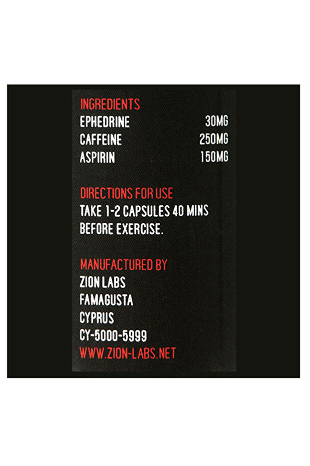 ZION LABS T-5 Eca (EFEDRİN KAFEİN VE ASPİRİN) 60 Capsul Orıjınal ...