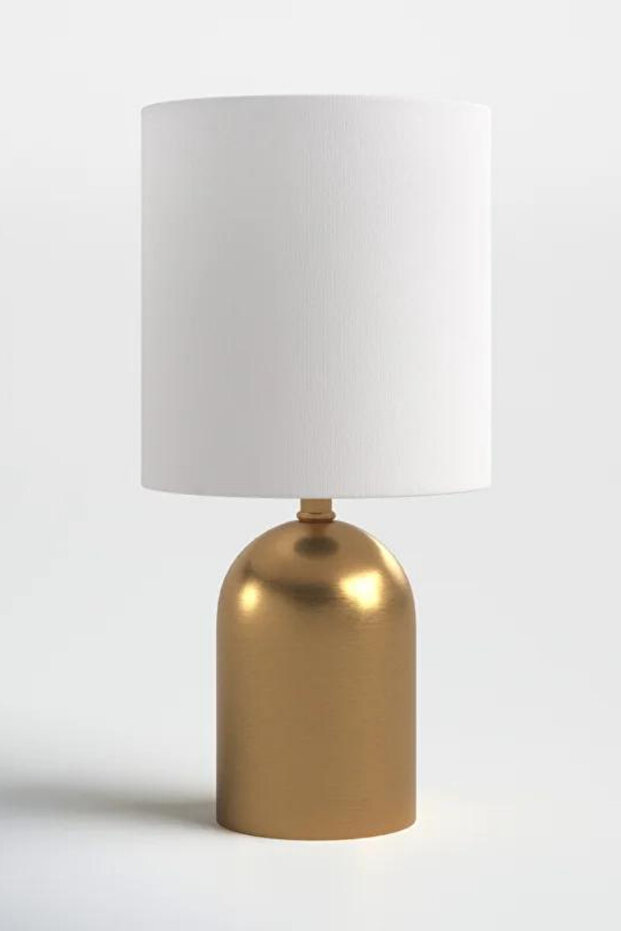 Vinner Nuur Statik Eskitme Mat Gold Metal Abajur - Beyaz - Fiyatı ...