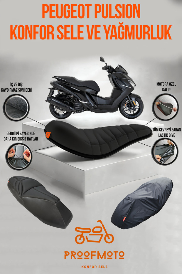 PROOFMOTO Peugeot Pulsion Konfor Sele Ve Yağmurluk Kılıf - Fiyatı ...