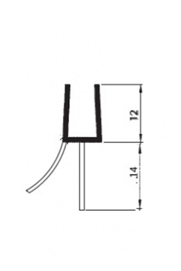 AYRINTISHOP Duşakabin Cam Kapıları Için Çift Tırnaklı Alt Suluk Conta ...