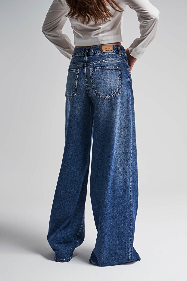 its basic Culoarea albastru închis pentru femei Hera 17w45 Palazzo Fit ...