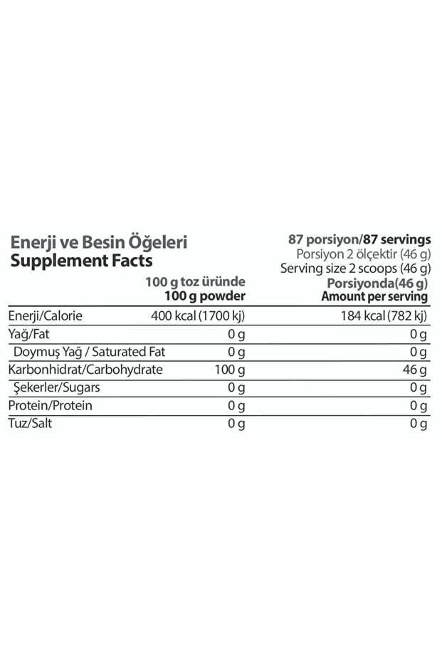Hardline Carbopure Saf Karbonhidrat 4000 gr Mass Gainer 87 Servis ...
