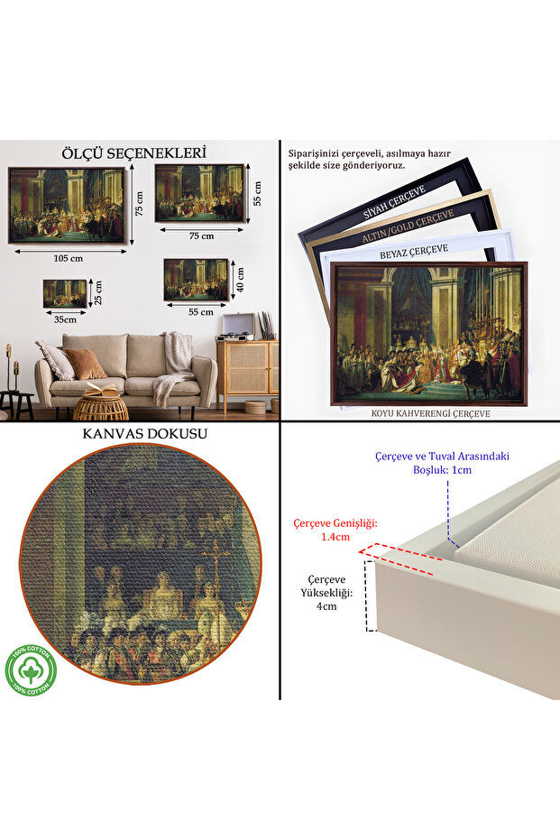 Home Jacques-Louis David με ξύλινο πλαίσιο - Πίνακας της Στέμματος του ...