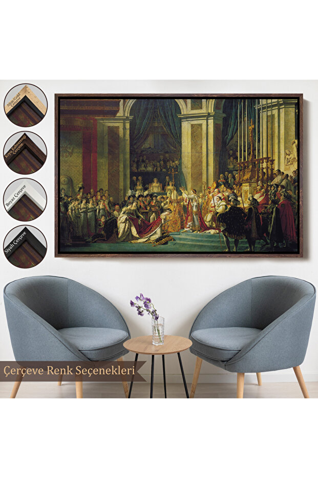 Home Jacques-Louis David με ξύλινο πλαίσιο - Πίνακας της Στέμματος του ...