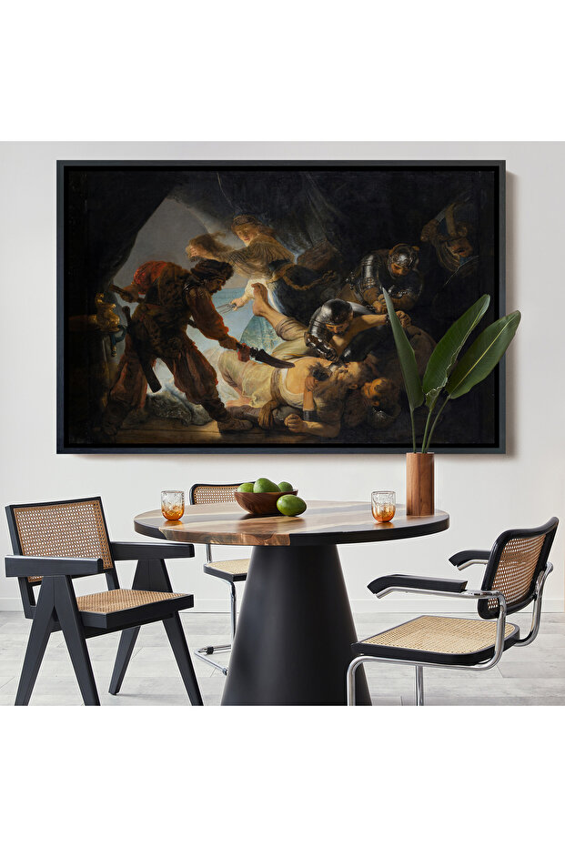 Home Ξύλινο πλαίσιο Rembrandt - Πίνακας Η Αστάρωση του Σαμσώνα - The ...