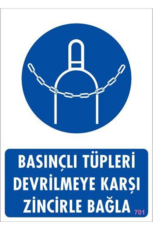 ne lazım bana Warning Sign for Pressure Tubes Anti-Tip with Chain 25X35 ...