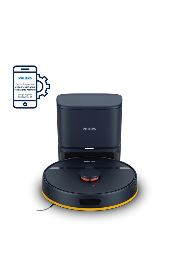Philips HomeRun 2100 Serisi Aqua İstasyonlu Lacivert Robot Süpürge ...