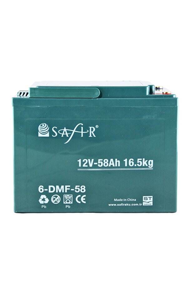 Safir Safir Jel Akü 12 V - 58+ Ah 16.5kg (60 - 80 Ah Uyumlu) - Fiyatı ...