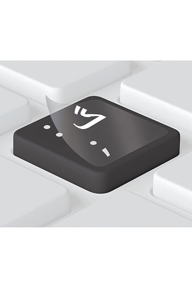 OEM Farsça Klavye Etiketi Sticker Şeffaf Arka (Beyaz) Persian Keyboard ...