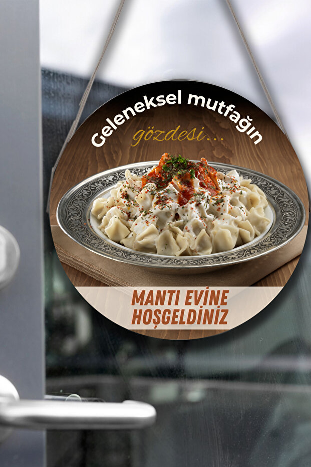 Nod Mantı Salonu için Çift Taraflı Hoşgeldiniz Karşılama Tabelası ...