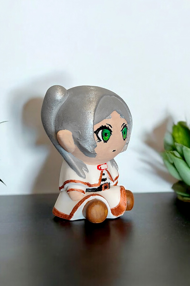 GrafikModa Frieren Anime Chibi Mini Karakter, 3d Figür Kolleksiyonluk ...