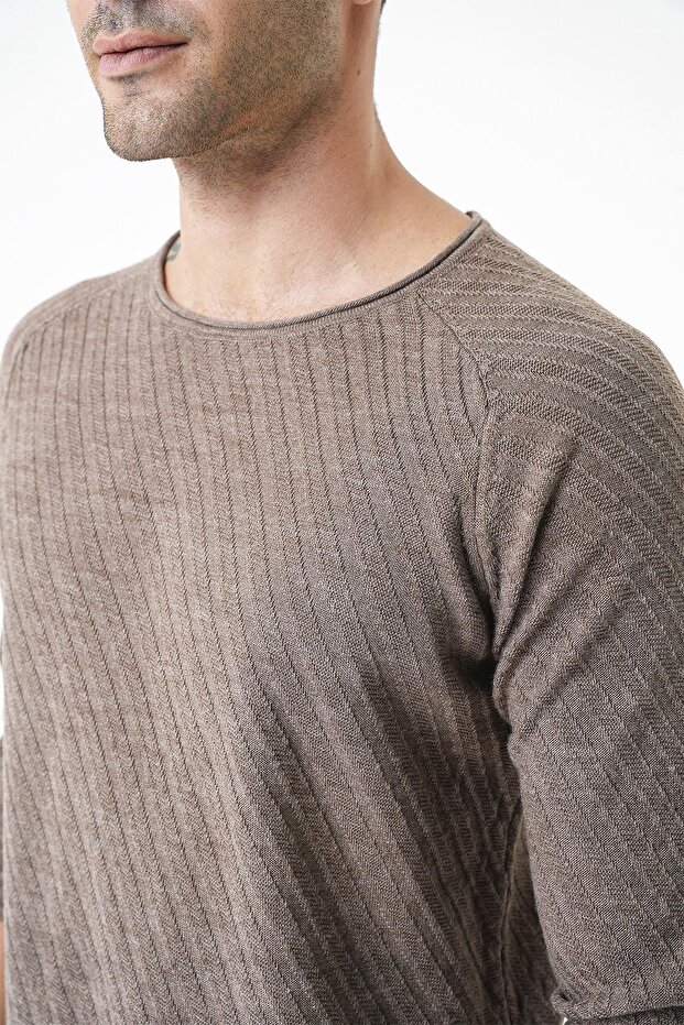 CHUBA Men's Roll Collar Knit Detailed Thin Sports Knitwear Sweater ...