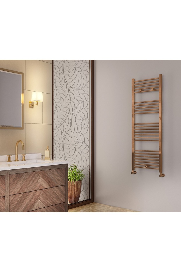 TOPRAK HAVLUPAN Titanyum Kaplama Rose Renk Bronz Renk Havlupan Radyatör ...