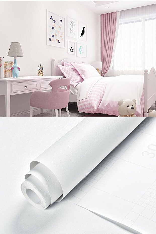 Trendpoint 60X100Cm Matte White Self Adhesive Mat Wall Kitchen Bathroom ...