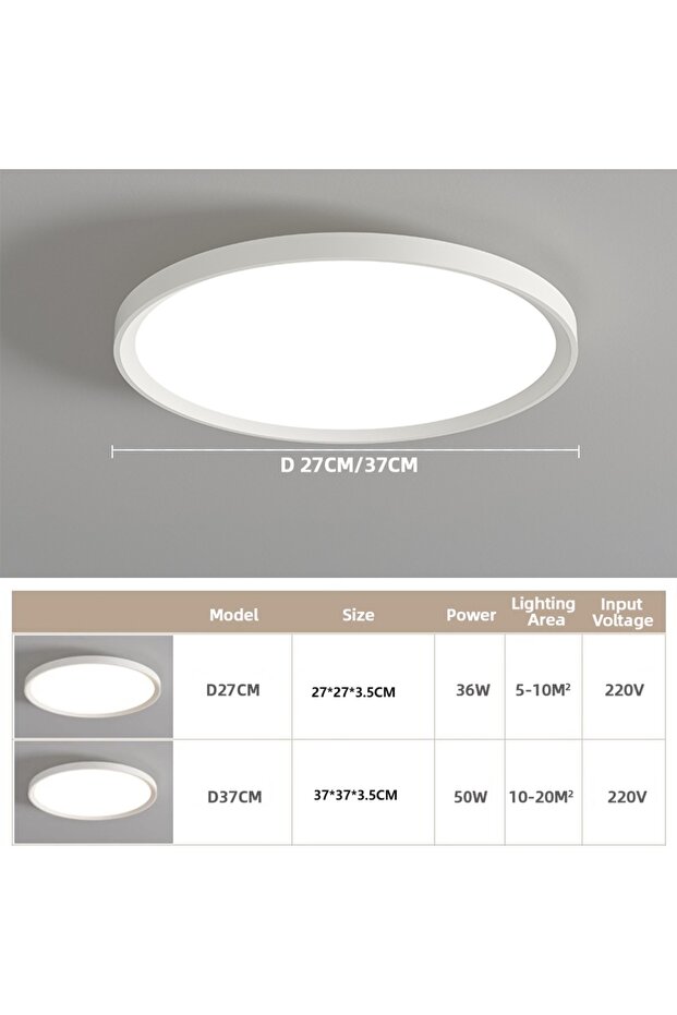Choice Warm White 27CM White Modern LED Ceiling Light Bathroom ...