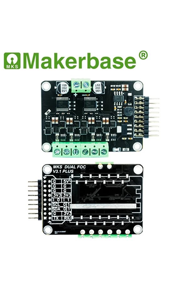 MacroBase SimpleFOC Shield MKS DUAL FOC V3.2 BLDC servo stepper motor ...