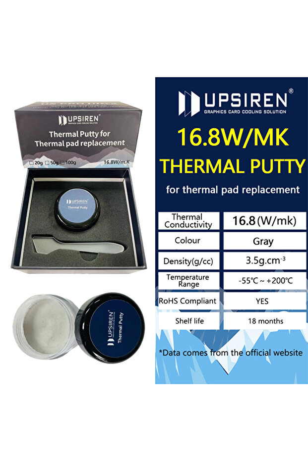 UPSIREN 16.8w/mk Thermal Putty UX Ultra PRO For VGA GPU IC Processor ...