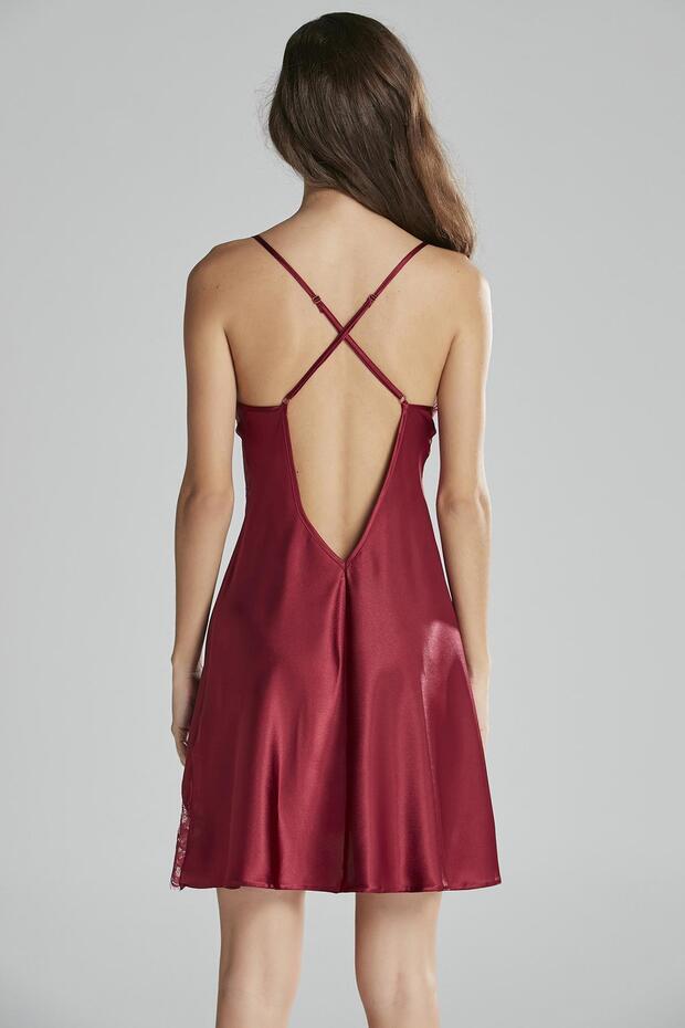Pierre Cardin Satin Six-Piece Bridal Dowry Set - 6015 Claret Red- Trendyol