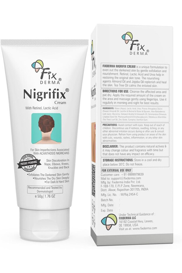 FixDerma Nigrifix cream for Acanthosis Nigricans|Effective for Armpit ...