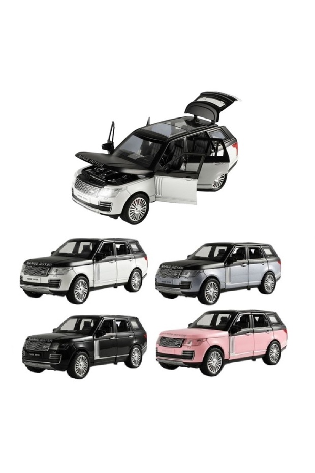 Fen Toys RANGE ROVER Barbie Pembe Siyah 1:22 Metal Model Araba Işık Ses ...