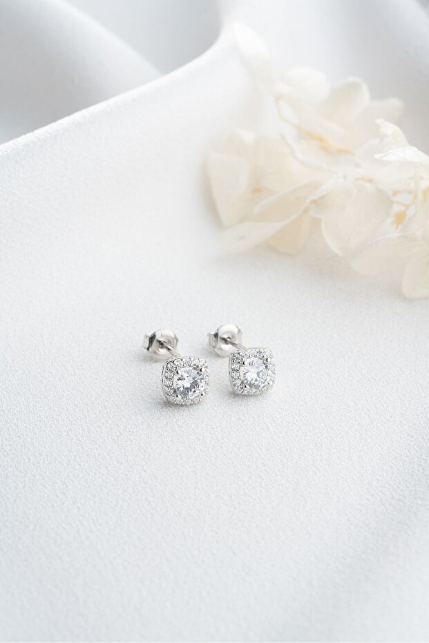 MIDDLEMIST 925 Ayar Gümüş Zirkon Taşlı Baget Küpe - Fiyatı, Yorumları