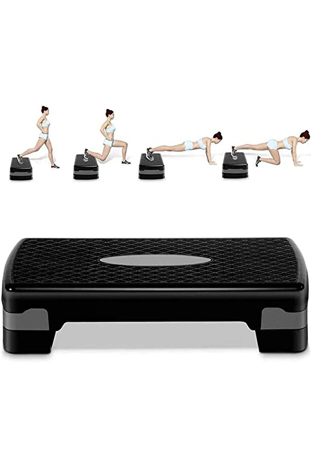 welcomein 2 Kademeli Step Aerobik Fitness Jimnastik Kondisyon Aleti Ev ...