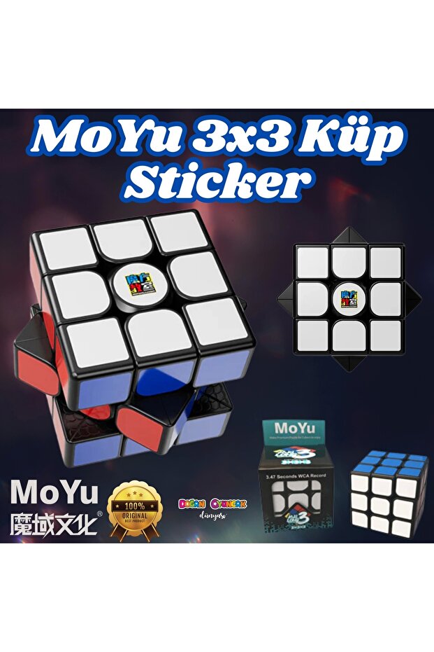 Doğan Oyuncak Dünyası Orijinal MoYu Sticker 3x3 Küp - Moyu Speed Cube ...
