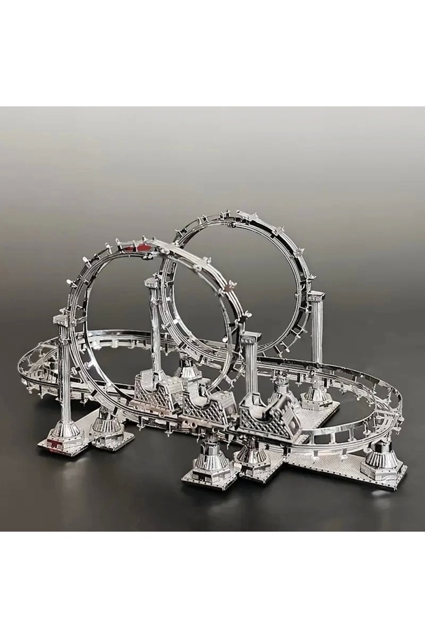 DIY Roller Coaster 3D Metal Maket Bulmaca Puzzle modeli kitleri DIY 14 ...
