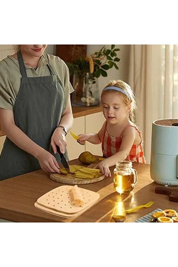 Go İthalat 50 Pieces Air Fryer Baking Paper Disposable Air Fryer Non ...