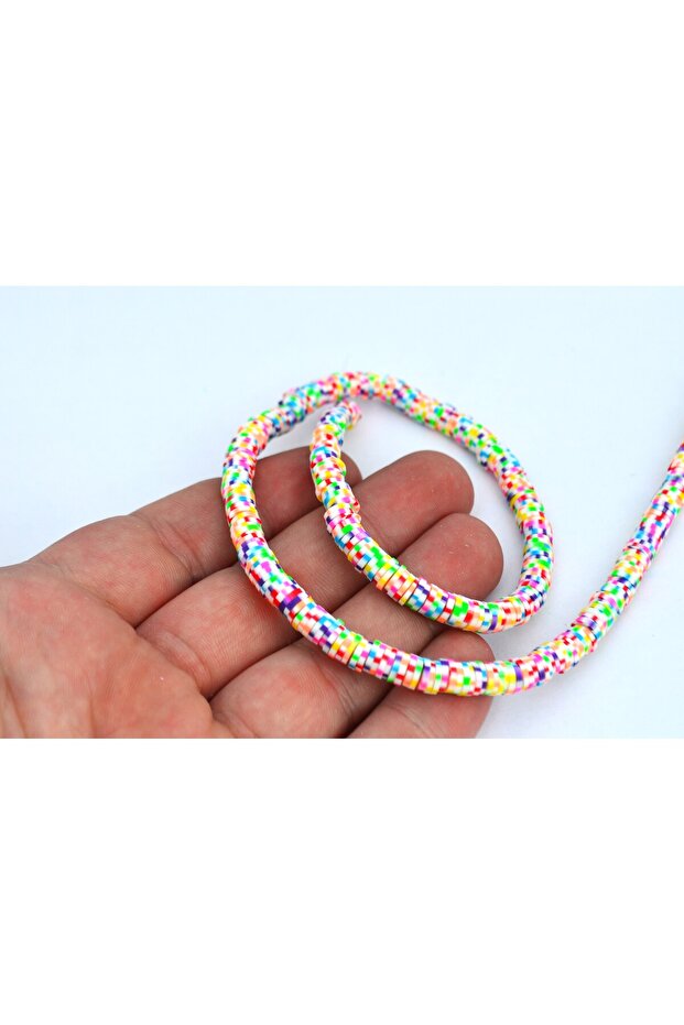 FlowerAksesuar 1 Dizi - 40 cm Fimo Boncuk, Dizi Fimo Boncuk, Polimer ...